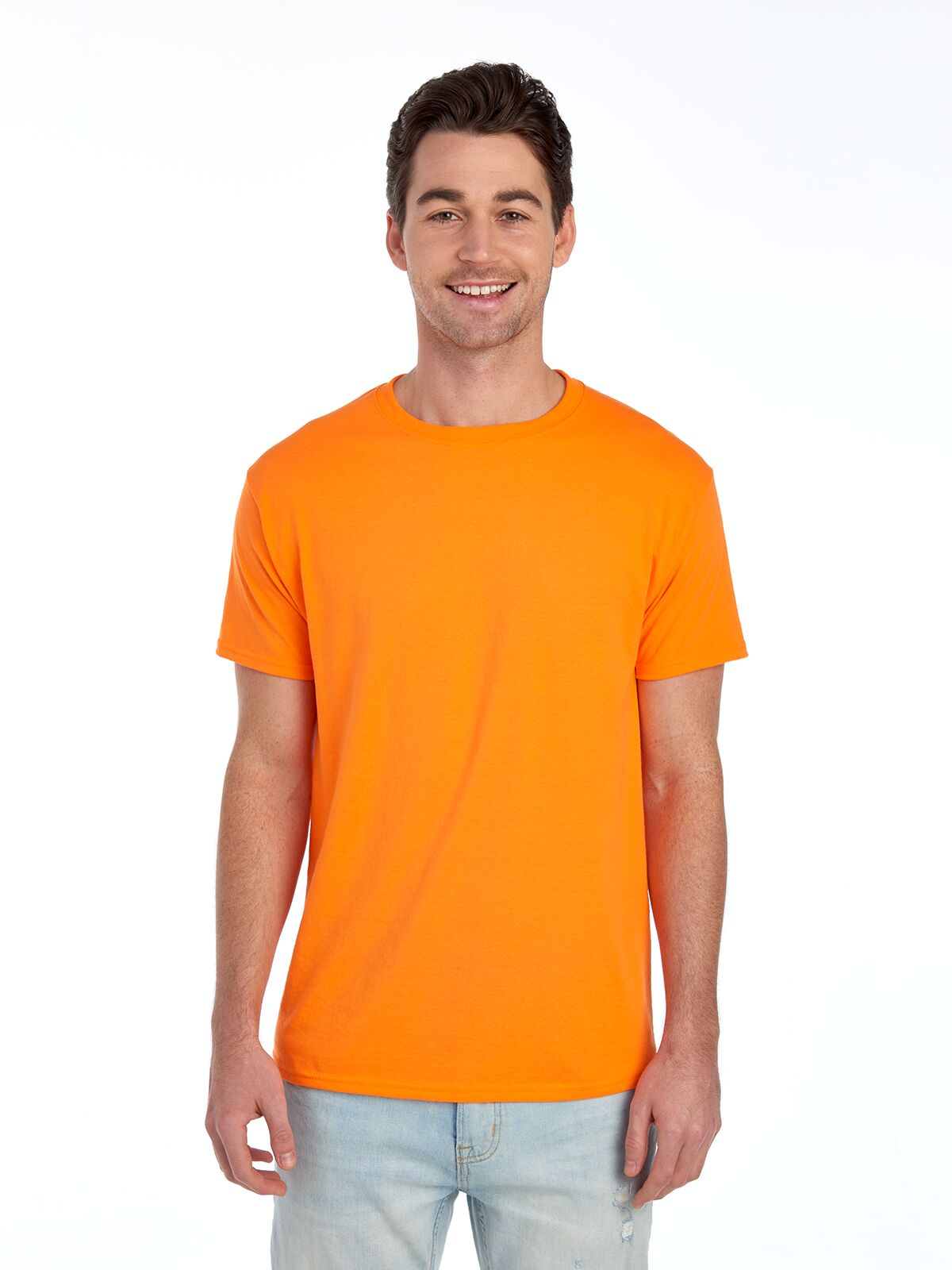 Fruit of the Loom 3930R HD Cotton™ Unisex T-Shirt (Safety Orange) – Wearable Printables