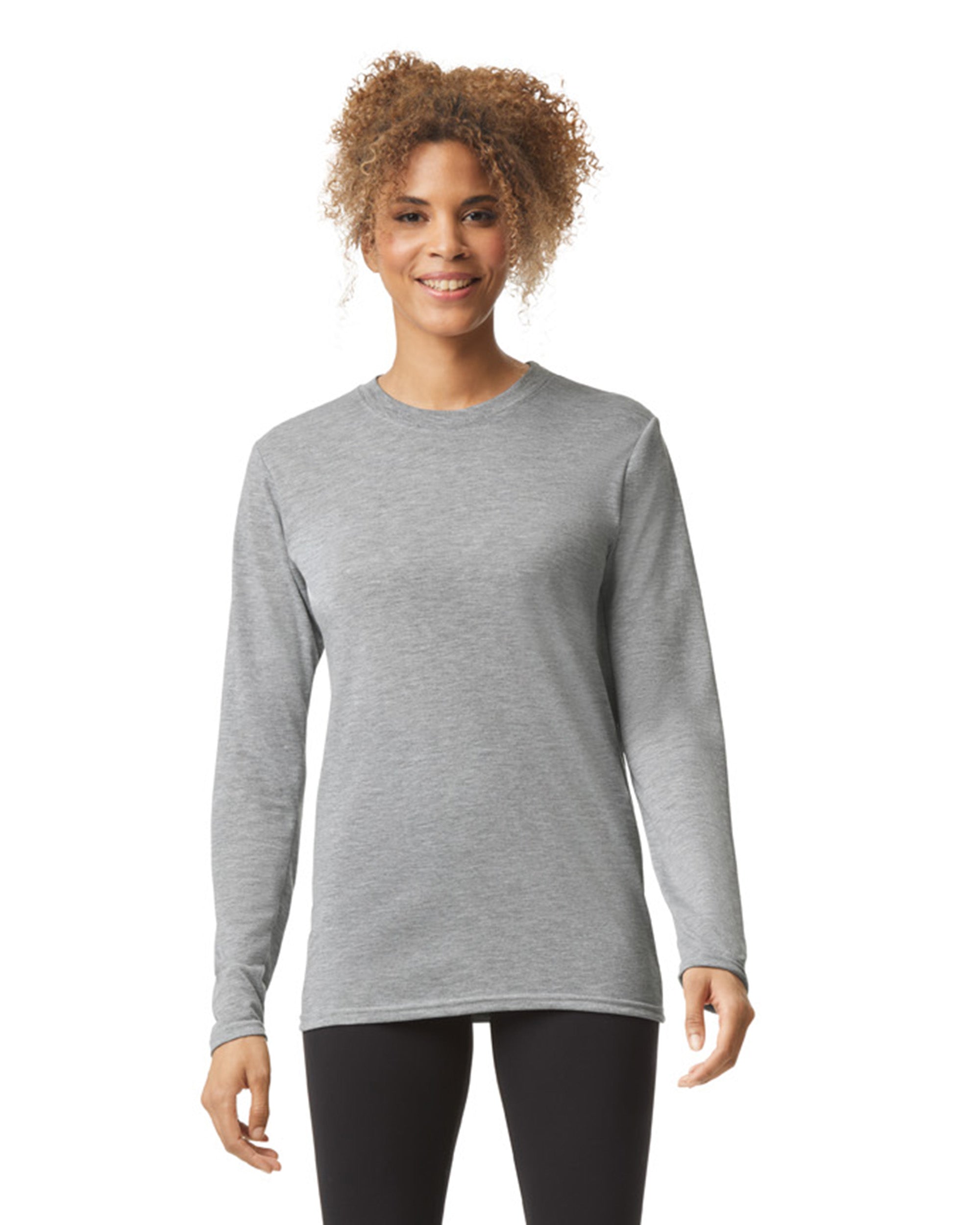 Gildan 42400 Performance® Adult Long Sleeve T-Shirt (Sport Gray ...