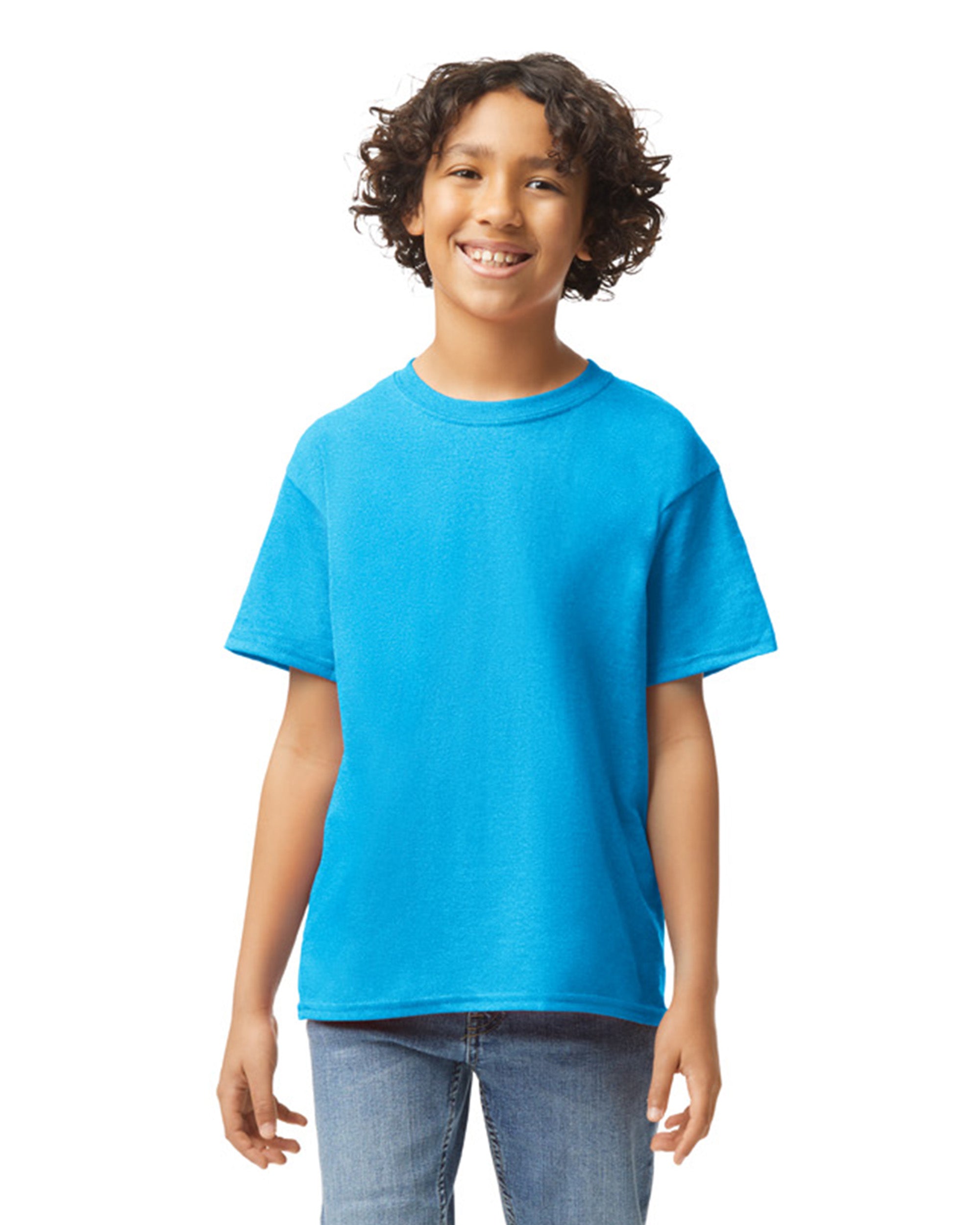 Gildan 5000B Heavy Cotton™ Youth T-shirt (Heather Sapphire) – Wearable ...