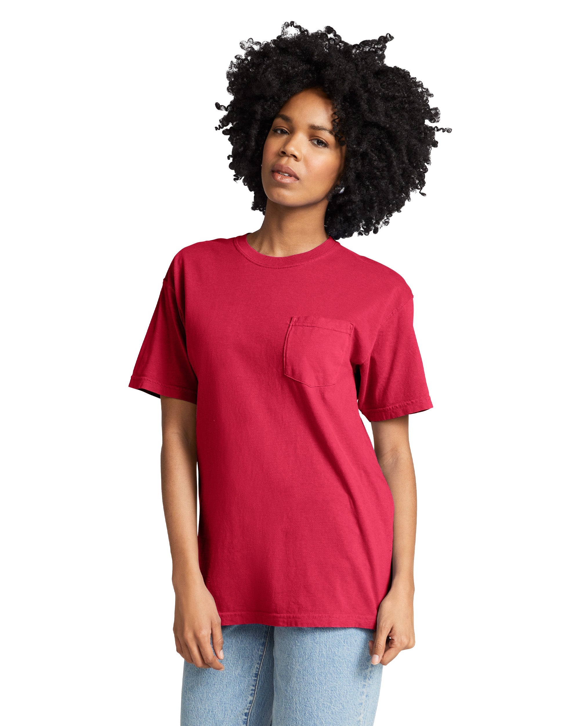 Comfort Colors 6030 ADULT HEAVYWEIGHT POCKET TEE (Red) – Wearable ...