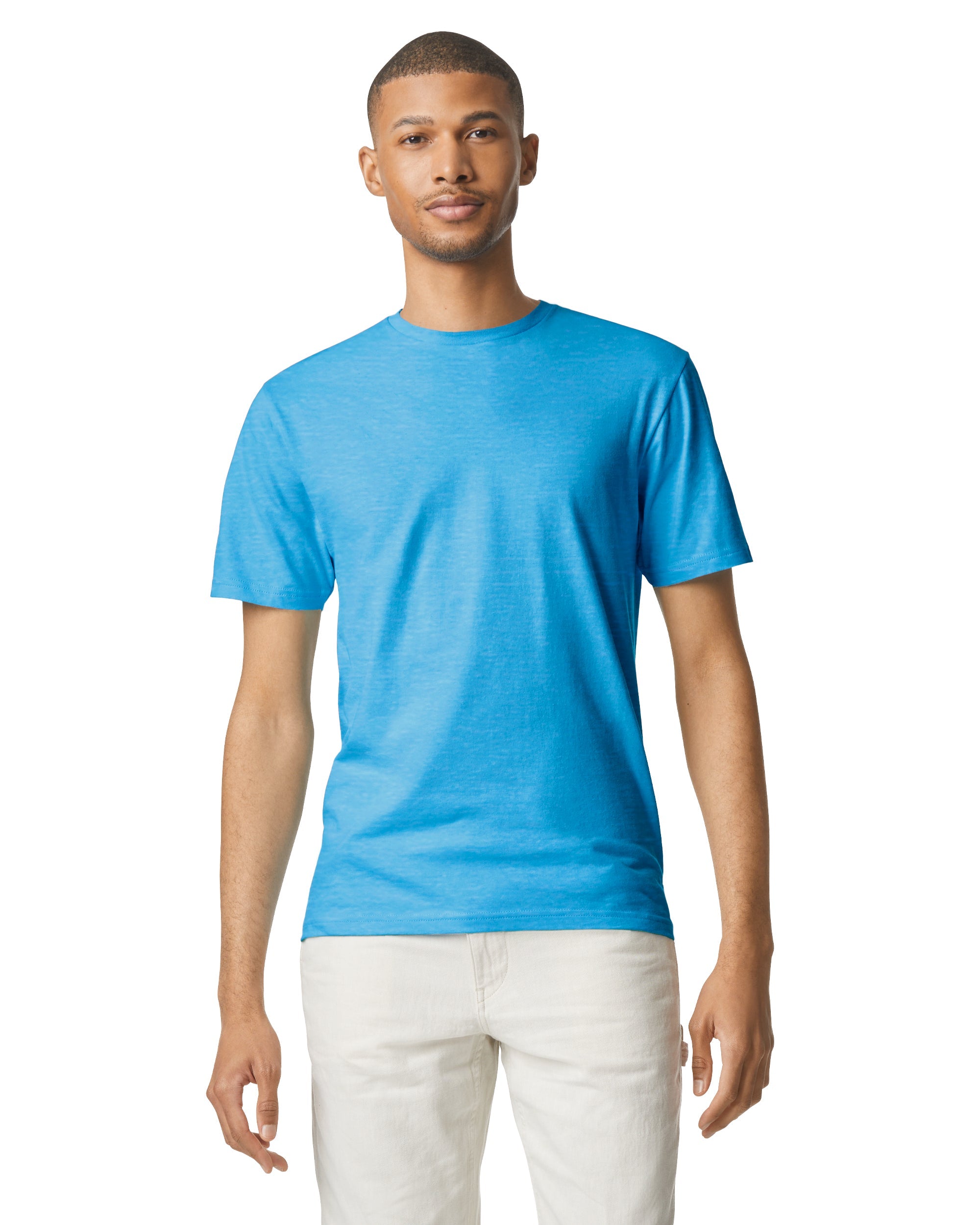 Gildan 64000 Ringspun Softstyle® Adult T-Shirt (Heather Sapphire ...