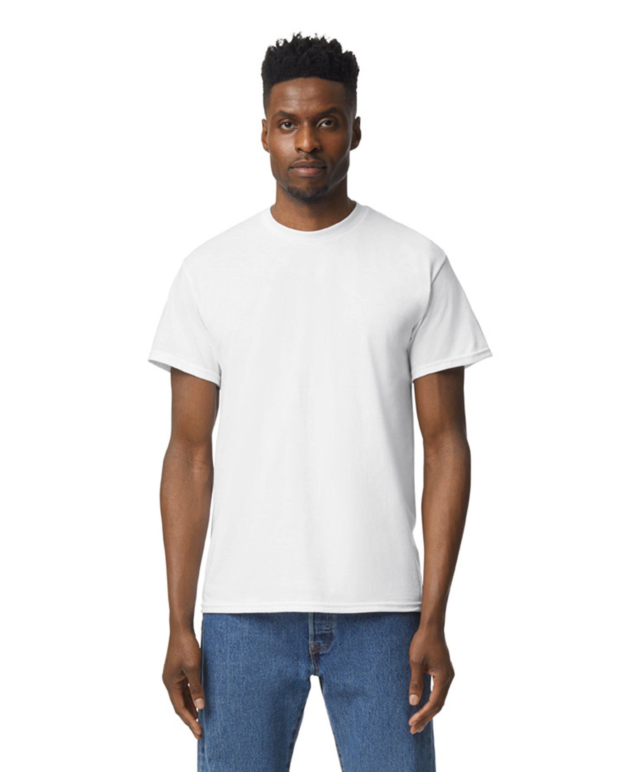 Gildan 8000 DryBlend® Adult T-Shirt (White) – Wearable Printables