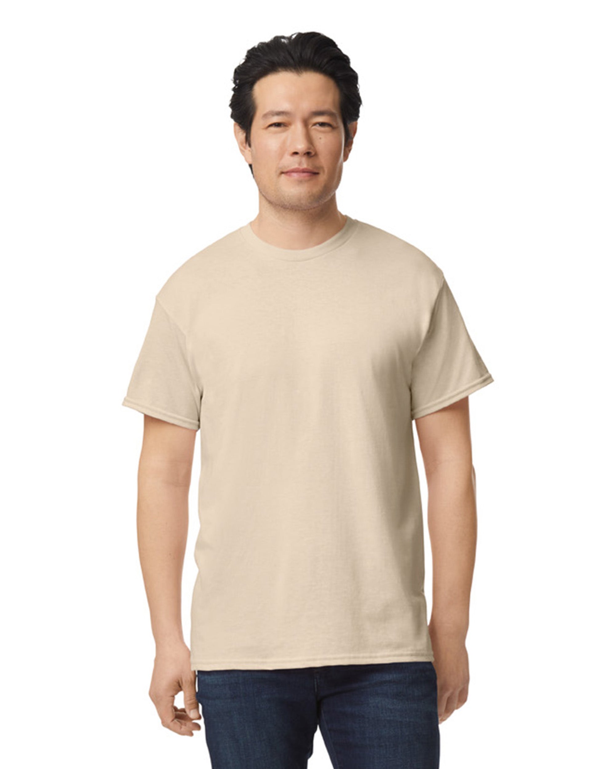 Gildan 8000 DryBlend® Adult T-Shirt (Sand) – Wearable Printables