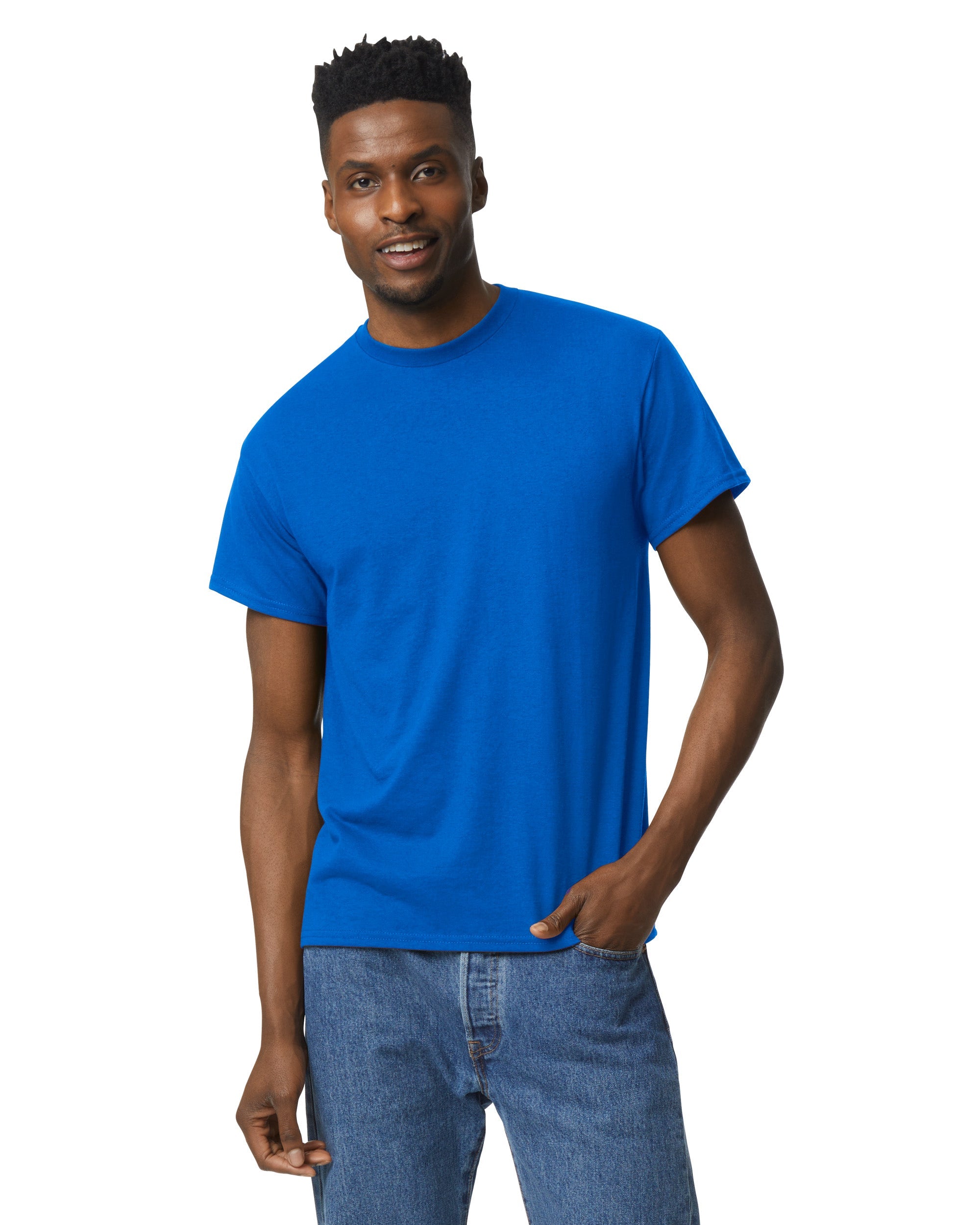 Gildan 8000 DryBlend® Adult T-Shirt (Royal) – Wearable Printables