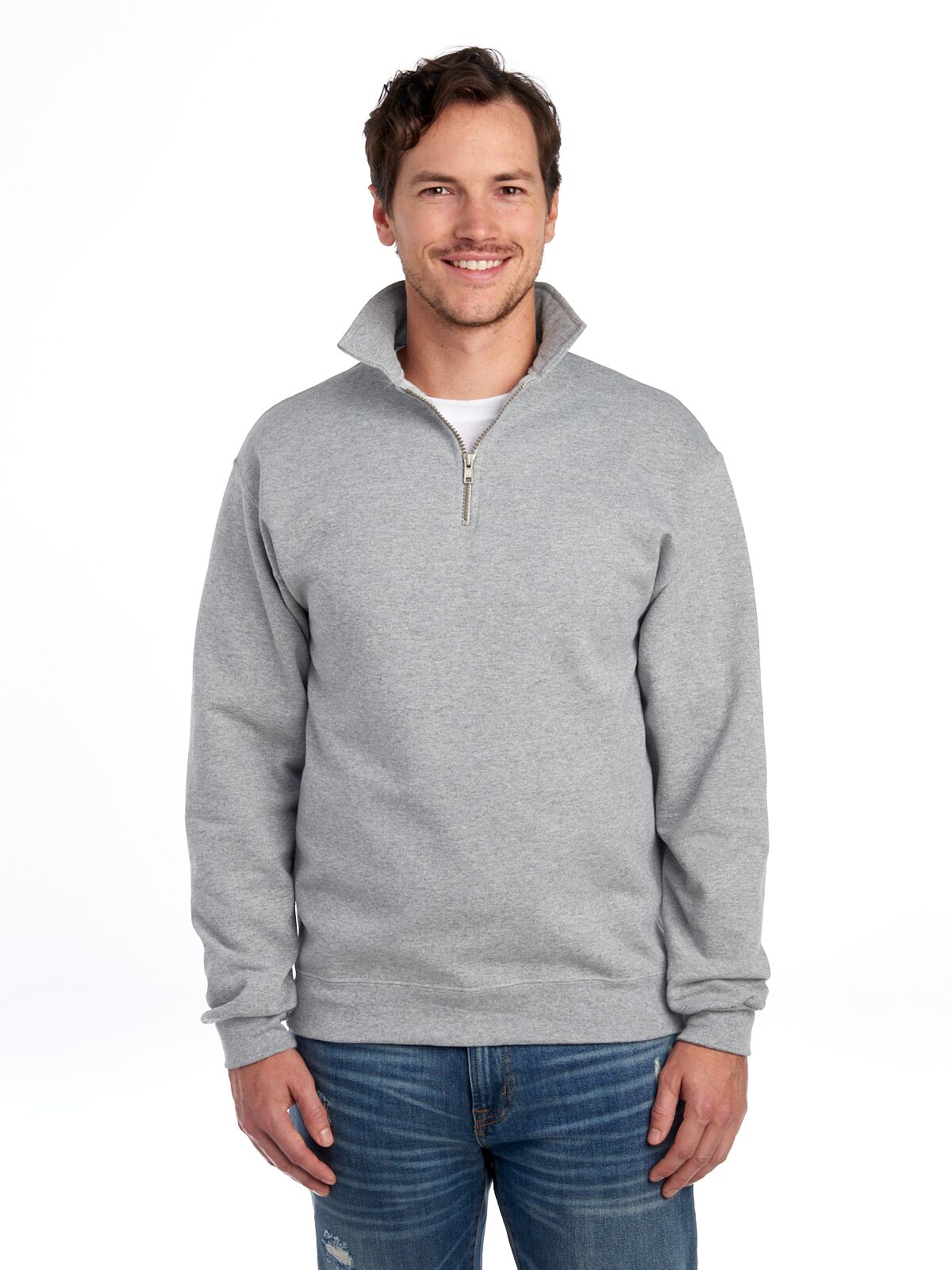 Jerzees 4528MR NuBlend® Unisex Quarter-Zip Pullover (Oxford) – Wearable ...