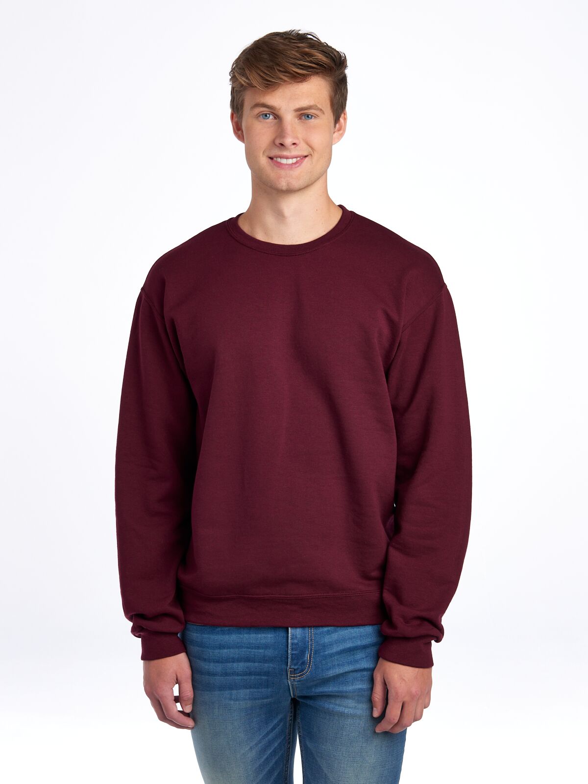 Jerzees 562mr Nublend Unisex Sweatshirt Maroon Wearable Printables